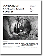 Journal of Cave and Karst Studies Vol. 59 #2 - National Speleological ...