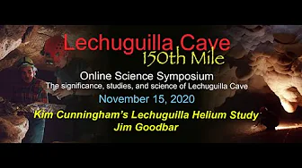 Kim Cunningham's Helium Study - National Speleological Society